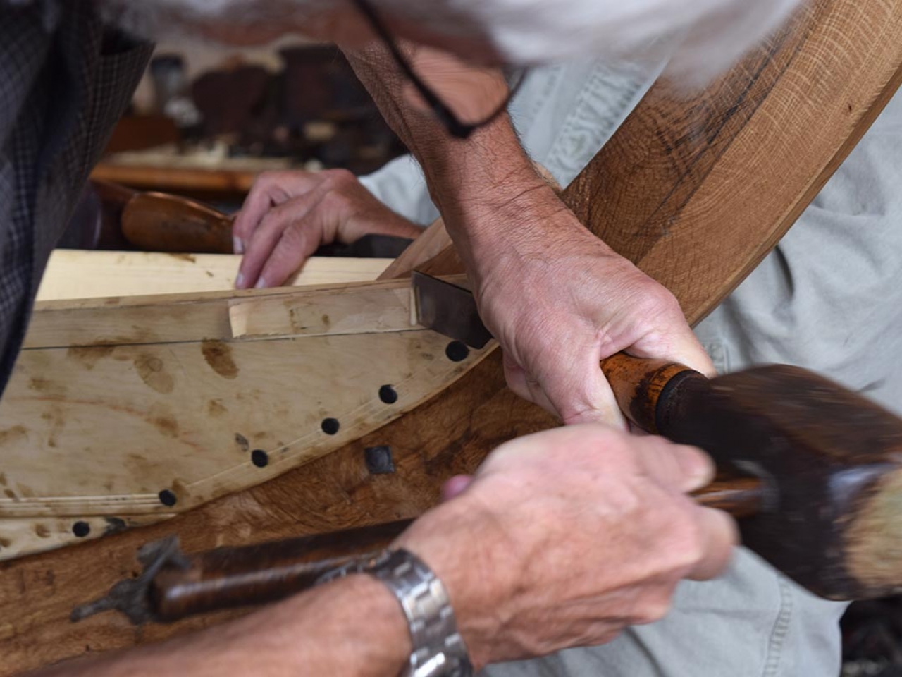Viking Faering in Progress in the Boatshop! | Northwest Maritime Center